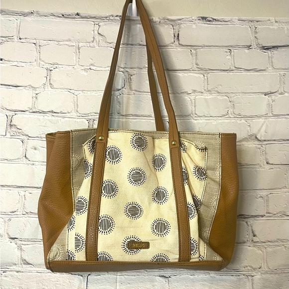 Relic | Bags | Relic Canvas And Leather Shoulder Bag | Poshmark